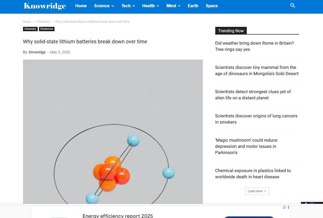 Why Solid-State Lithium Batteries Break Down Over Time - Lithium ...